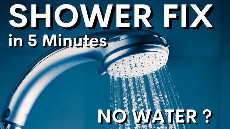Water Not Coming Out of Shower Head: Quick Fixes!